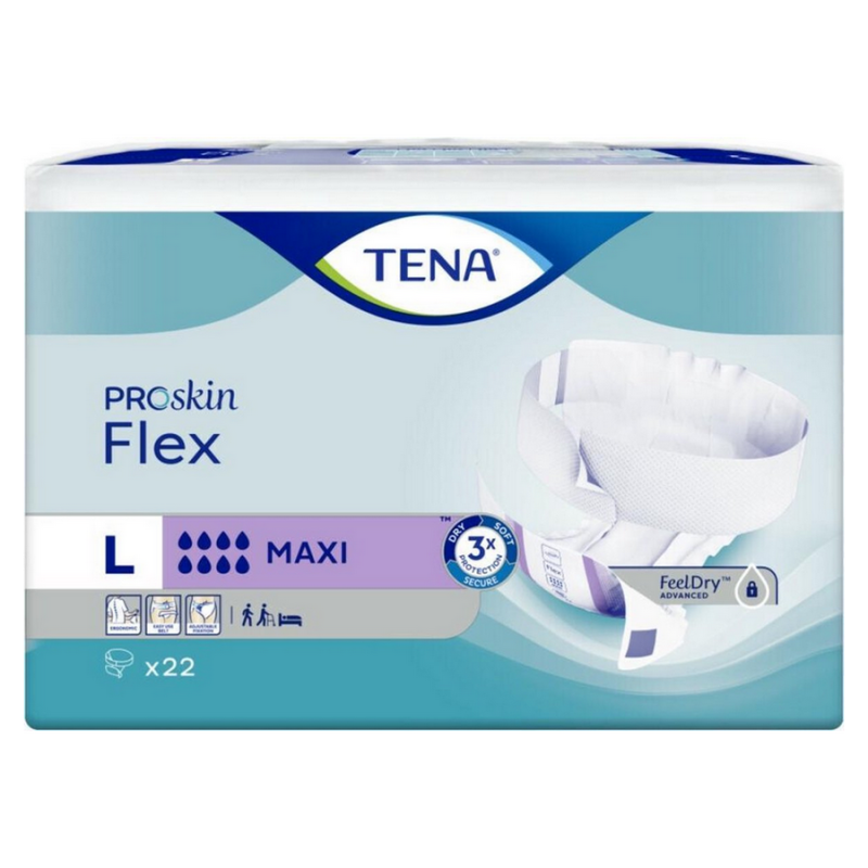 Tena Proskin Flex Maxi | S, M, L e XL | Pannolini a cintura | Senup Taglia Large Imballaggio 1 ...